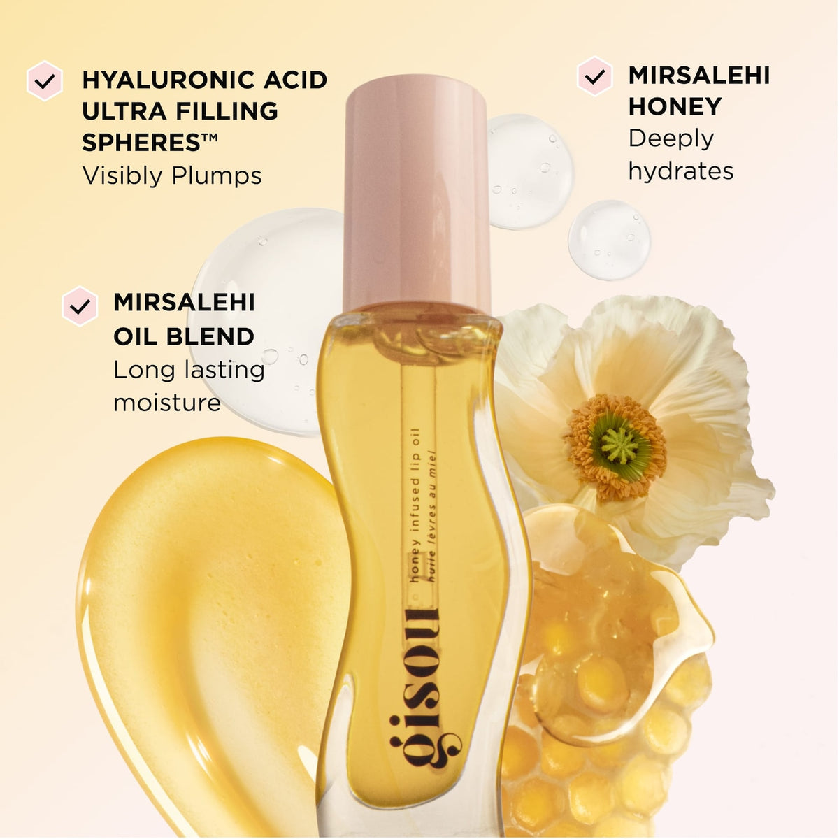 GISOU - Honey Infused Lip Oil | Give Me Glam - Cosmetics Shop Lebanon